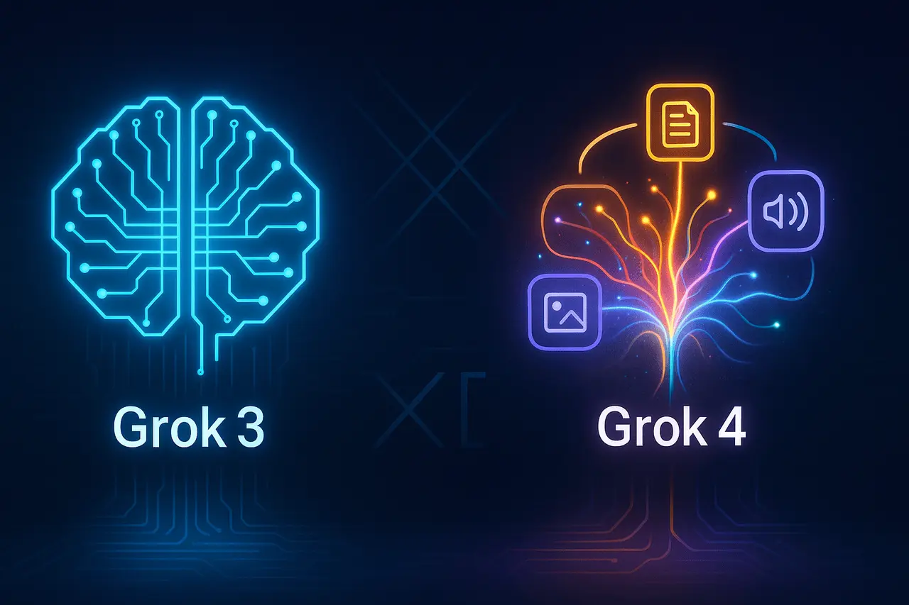 Grok 3 vs Grok 4: Key Differences & Performance (2025)